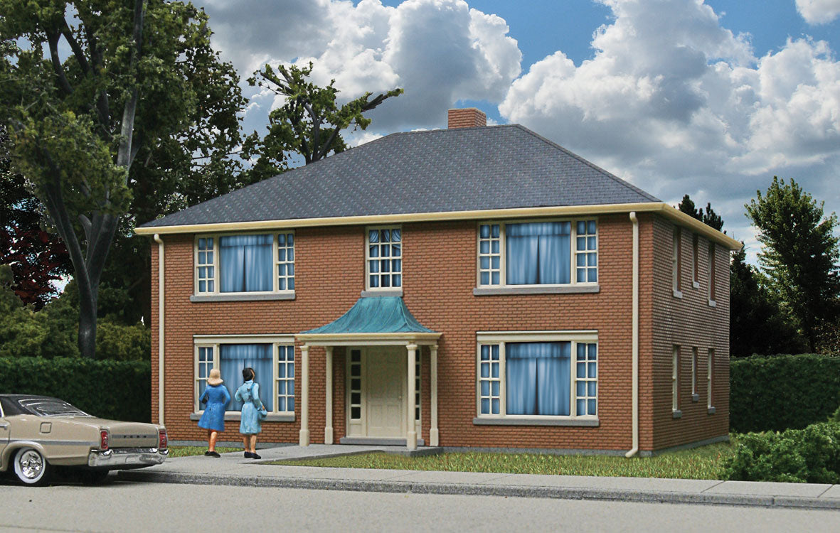 Walthers Cornerstone 1/87 HO Scale FOUR-UNIT BRICK APARTMENT BUILDING ...