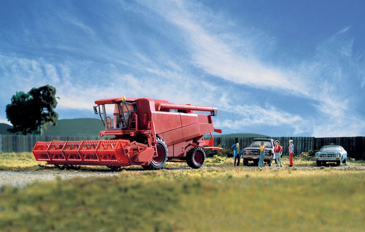 Walthers SceneMaster HO 1/87 Scale FARM COMBINE VEHICLE KIT w/Grain ...