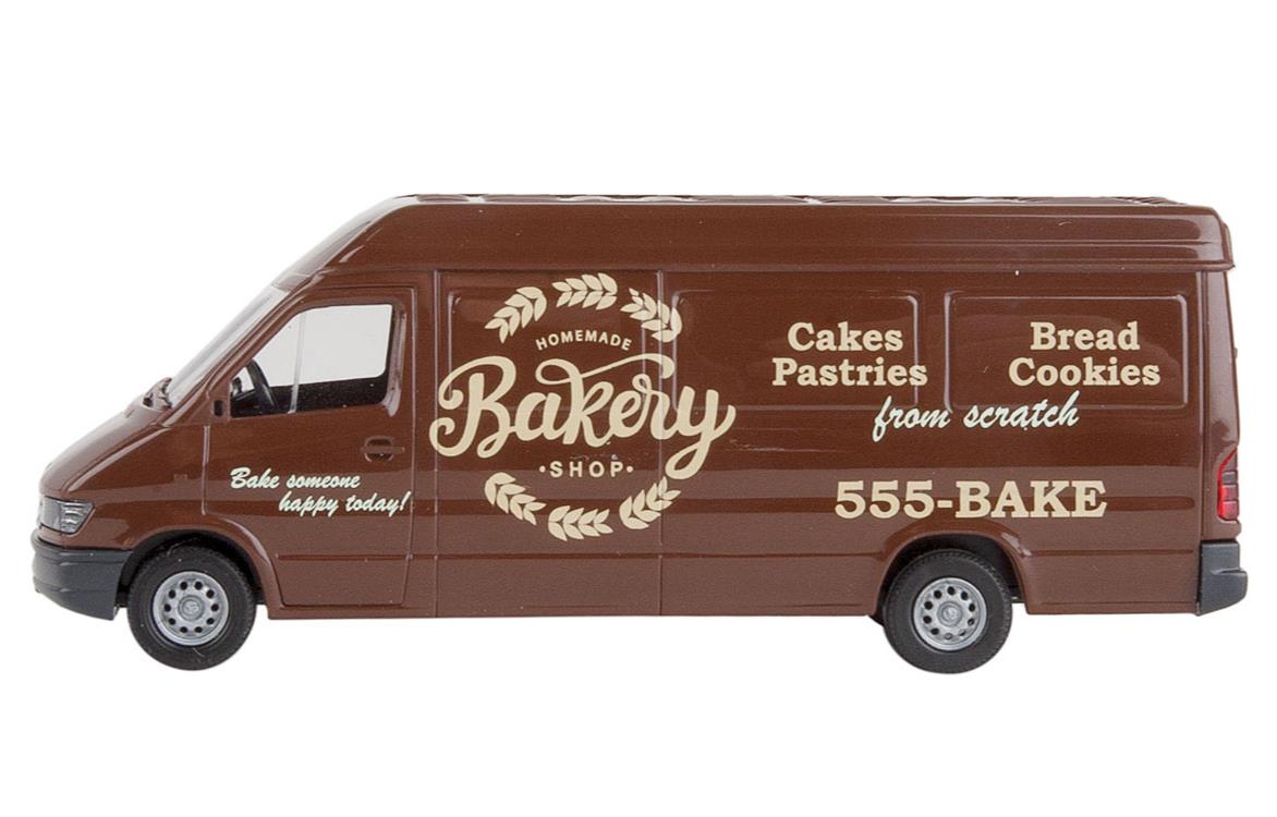 Walthers SceneMaster 1/87 HO Scale HOMEMADE BAKERY SHOP MB Sprinter De ...